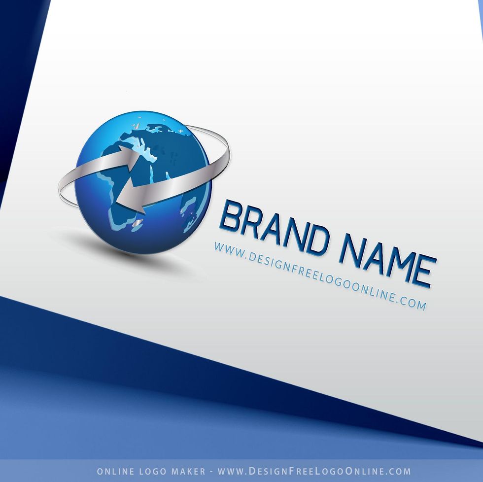 3D Globe Logo Design