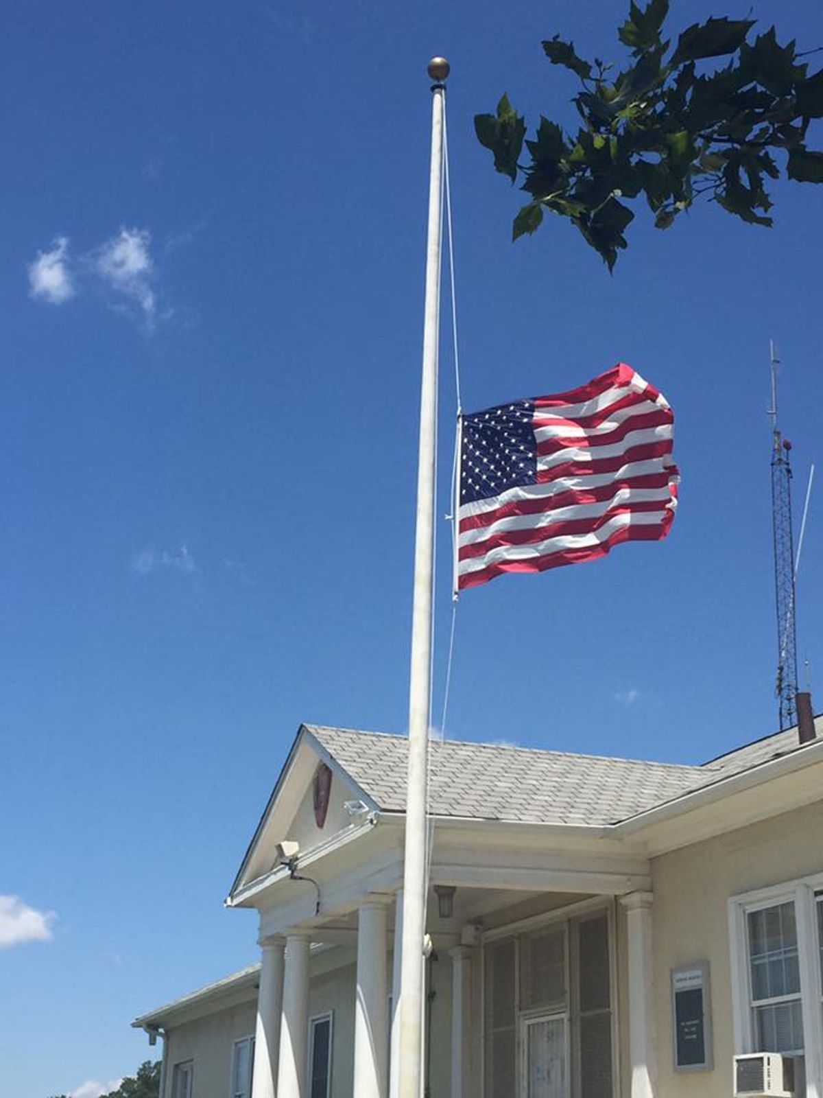 The Signal Of A Flag Half-Mast