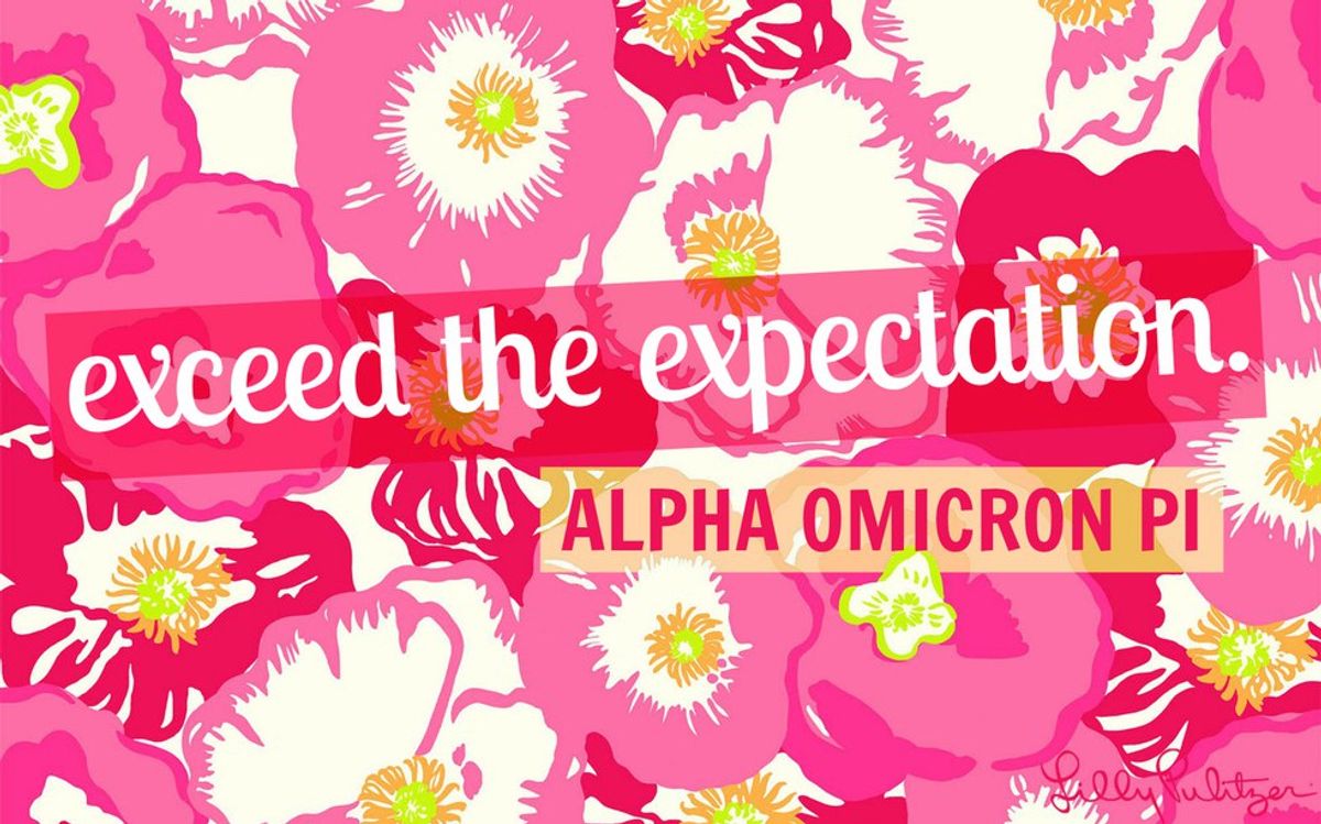 10 Signs You're An Alpha Omicron Pi | The Odyssey Online