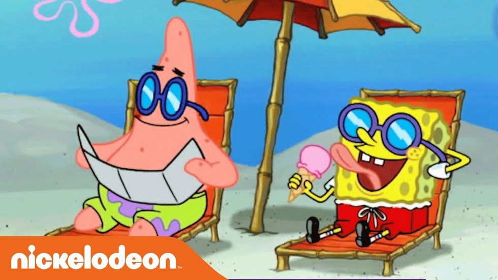 9 Stages of Summer as told by spongeBob
