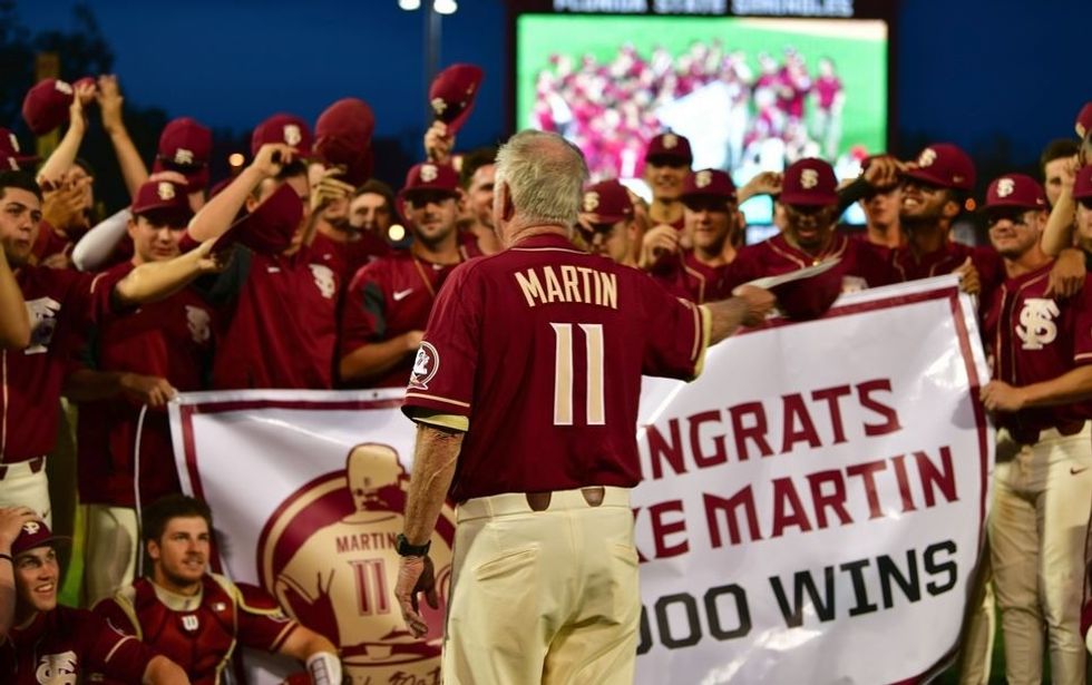 Mike Martin, FSU's Baseball Coach, Reaches 2,000 Wins | The Odyssey Online