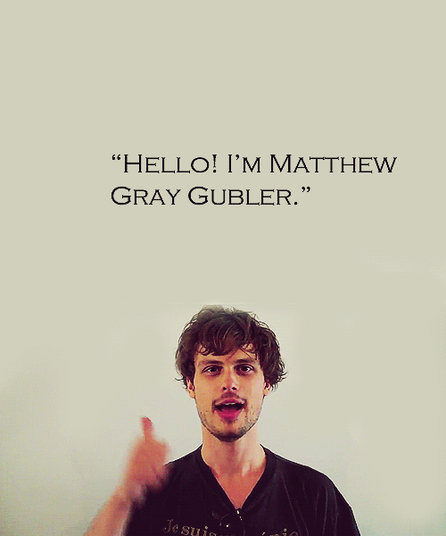 19 Matthew Gray Gubler Gifs to Brighten Your Day | The Odyssey Online