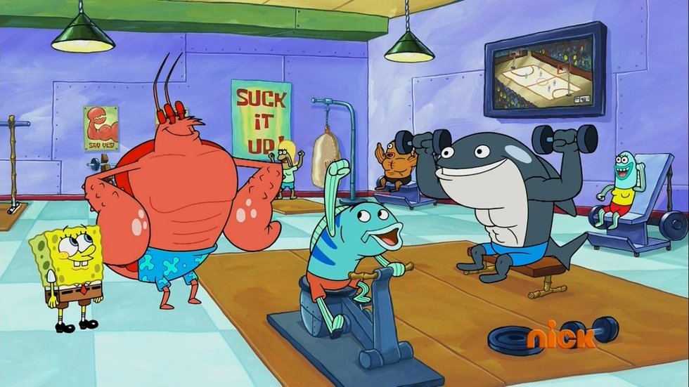 29 Thoughts All Girls Have At The Gym Told By 'Spongebob Squarepants ...