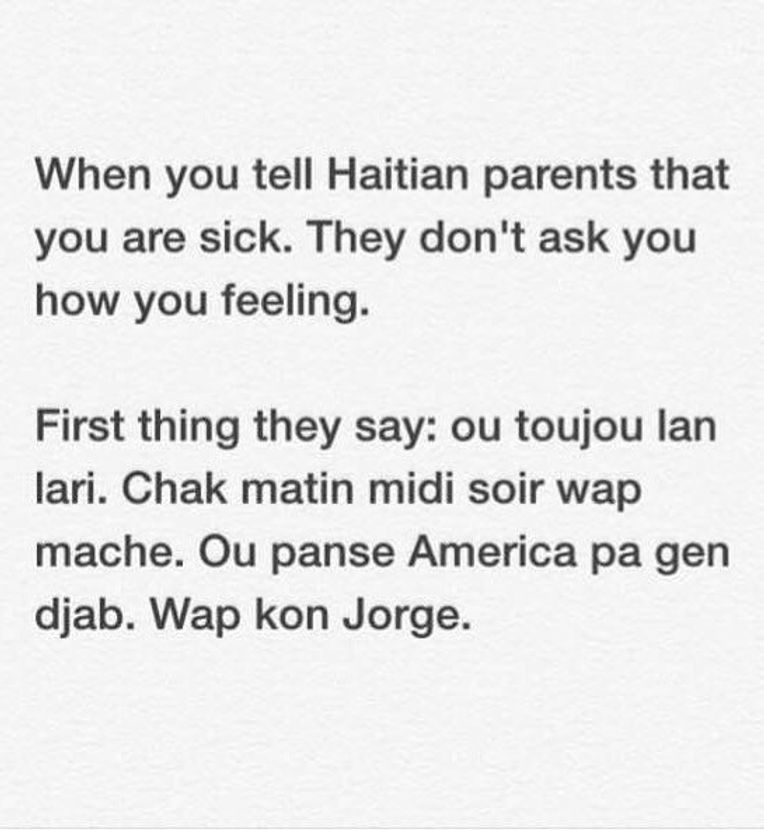 Haitian Parents Be Like Meme