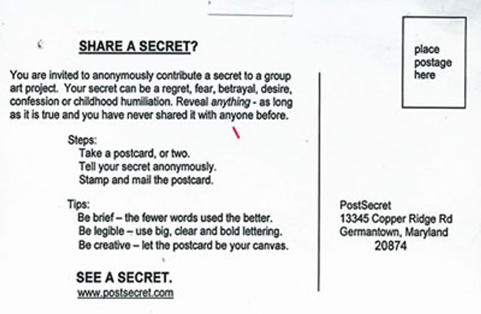 The Not-So-Secret World of PostSecret | The Odyssey Online