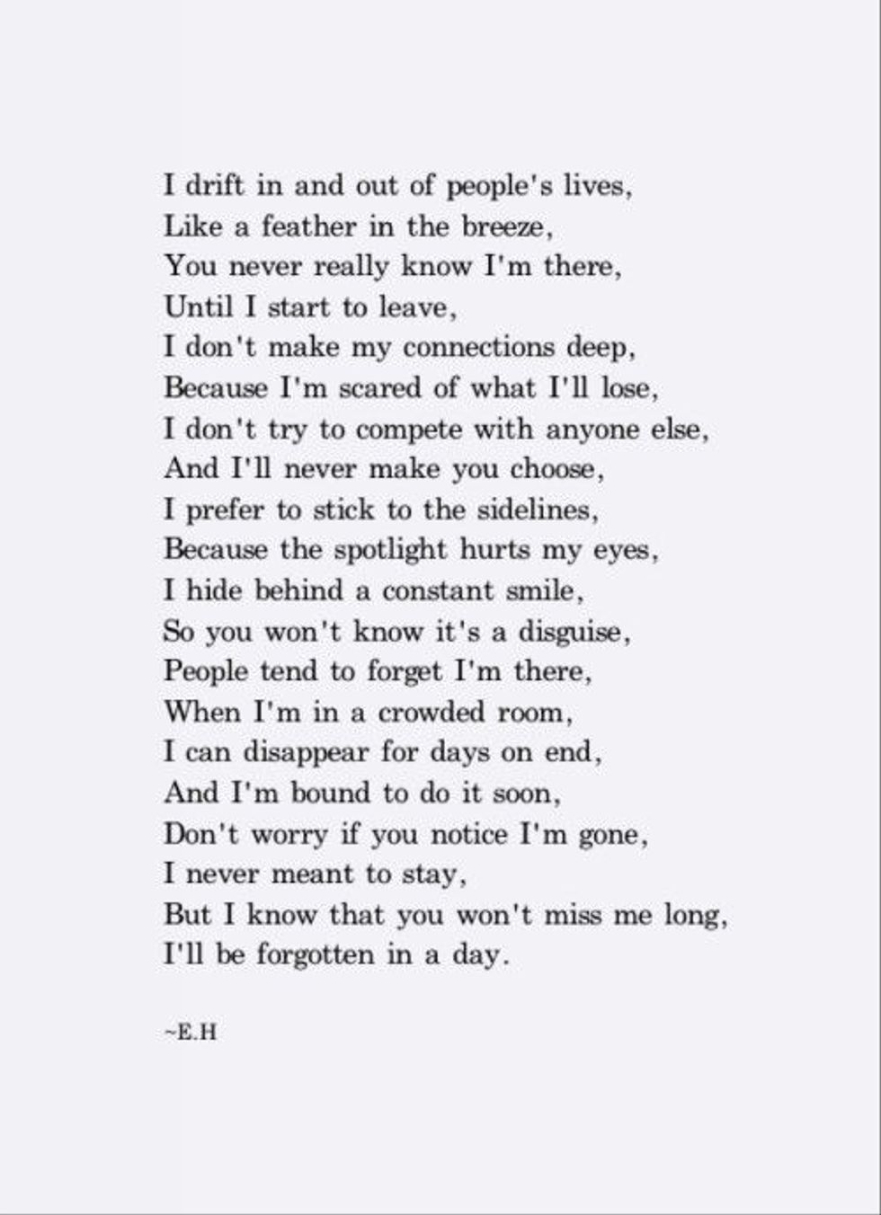 25 Of My Favorite E.H Poems | The Odyssey Online