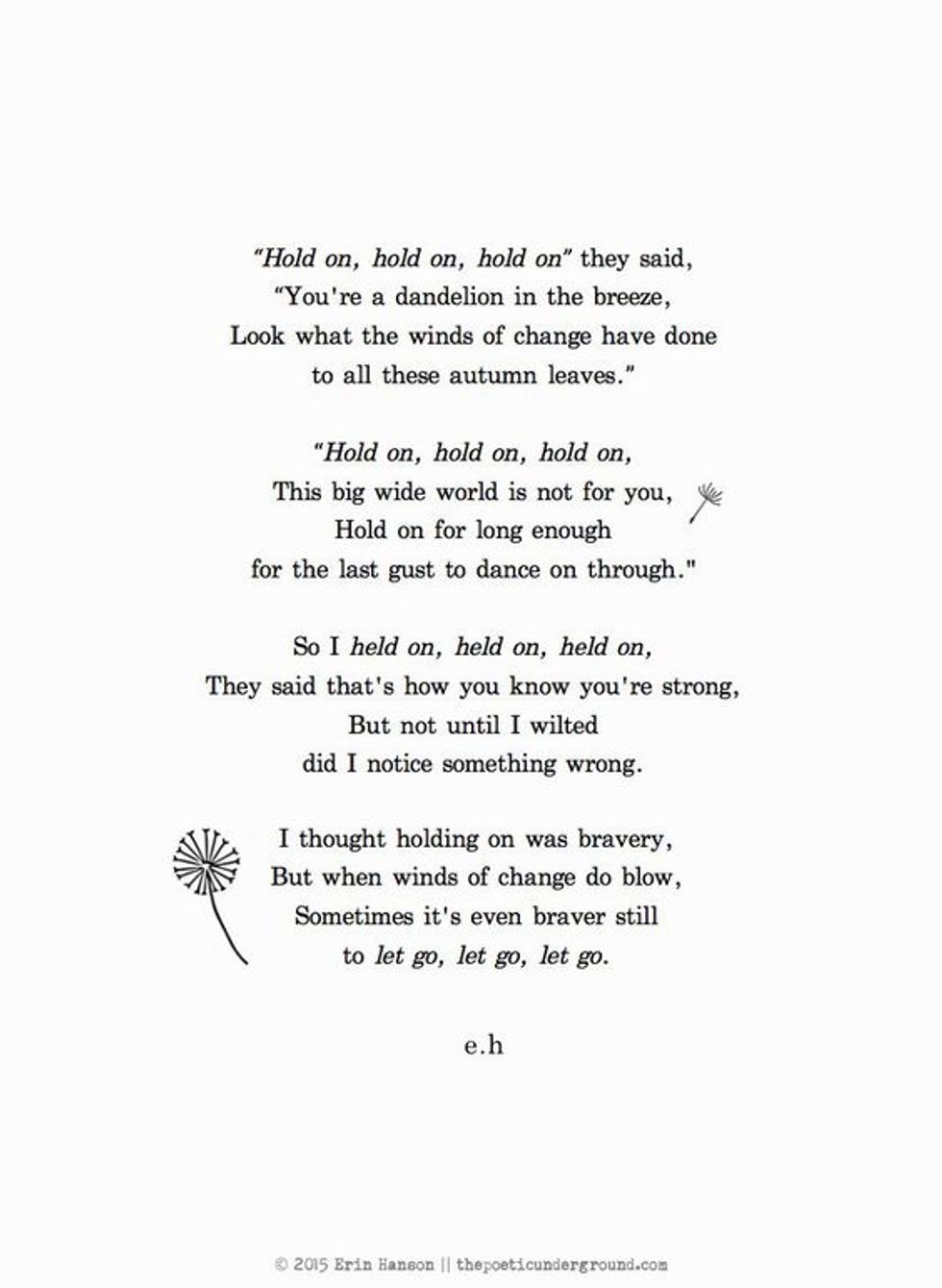 25 Of My Favorite E.H Poems | The Odyssey Online