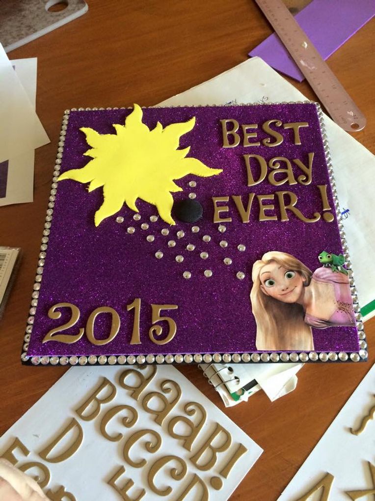 Graduation Cap Decoration Disney Princess