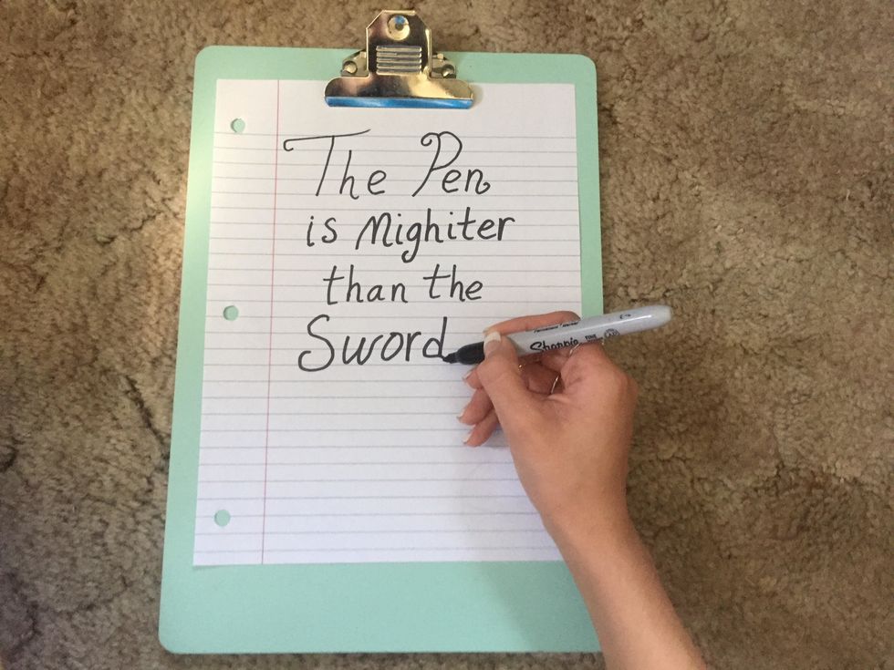 The Pen Is Mightier Than The Sword, And Writing Helps Me Fight My ...