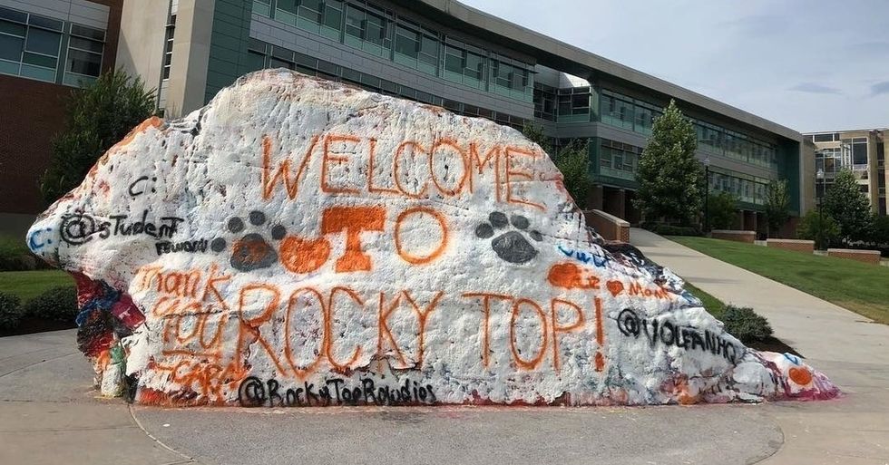 Swastika, Hate Speech Painted On The Rock At UTK | The Odyssey Online