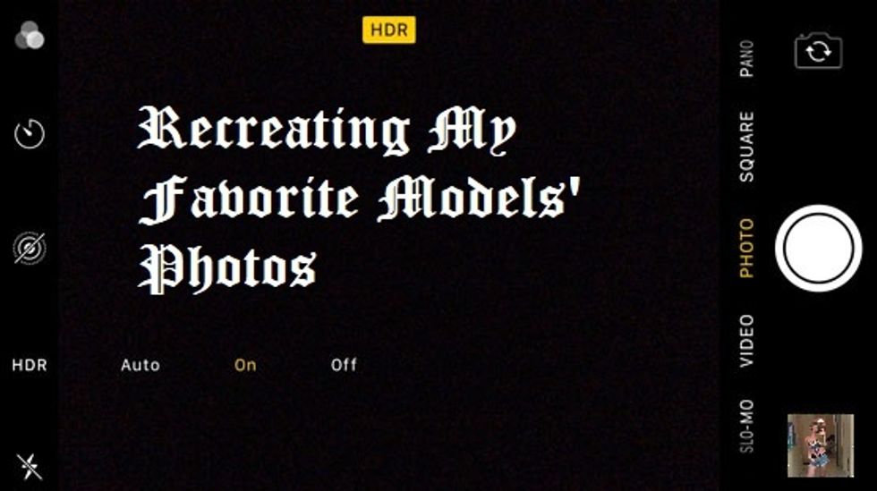 I Recreated My Favorite Models' Photos For A Week | The Odyssey Online