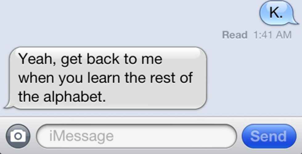 What Bothers Me Most about One Word Texts | The Odyssey Online