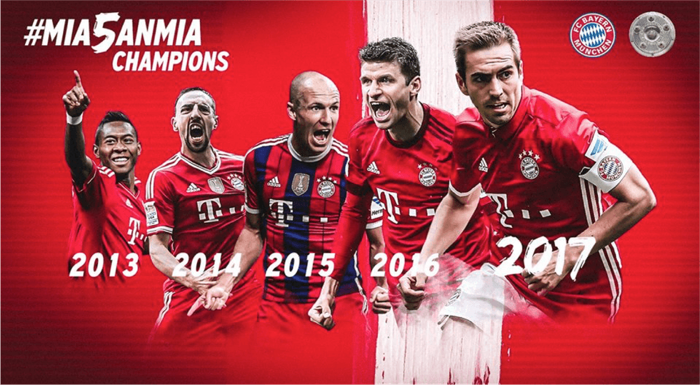 FC Bayern Munich win 2017 Bundesliga | The Odyssey Online