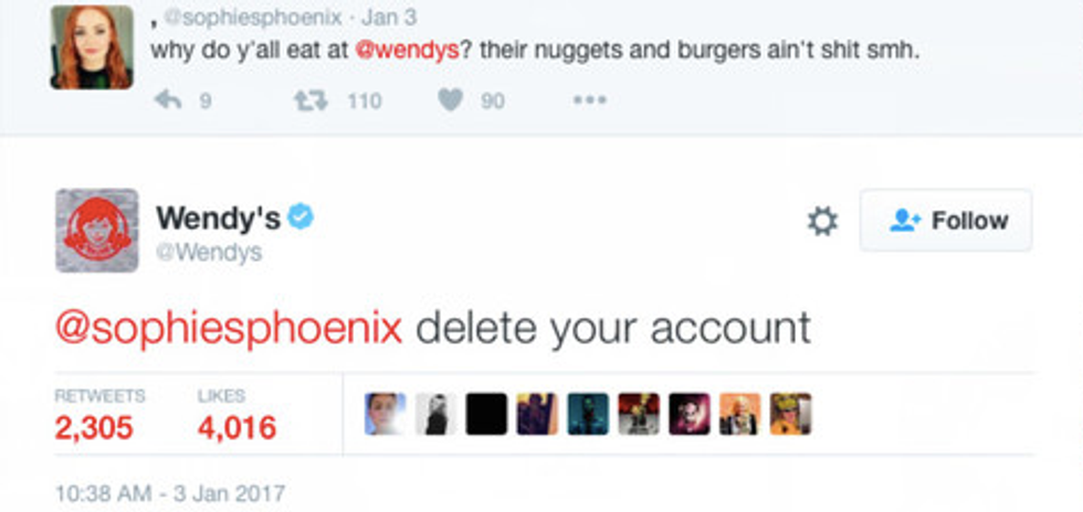 16 Times The Wendy's Twitter Account Had No Chill | The Odyssey Online