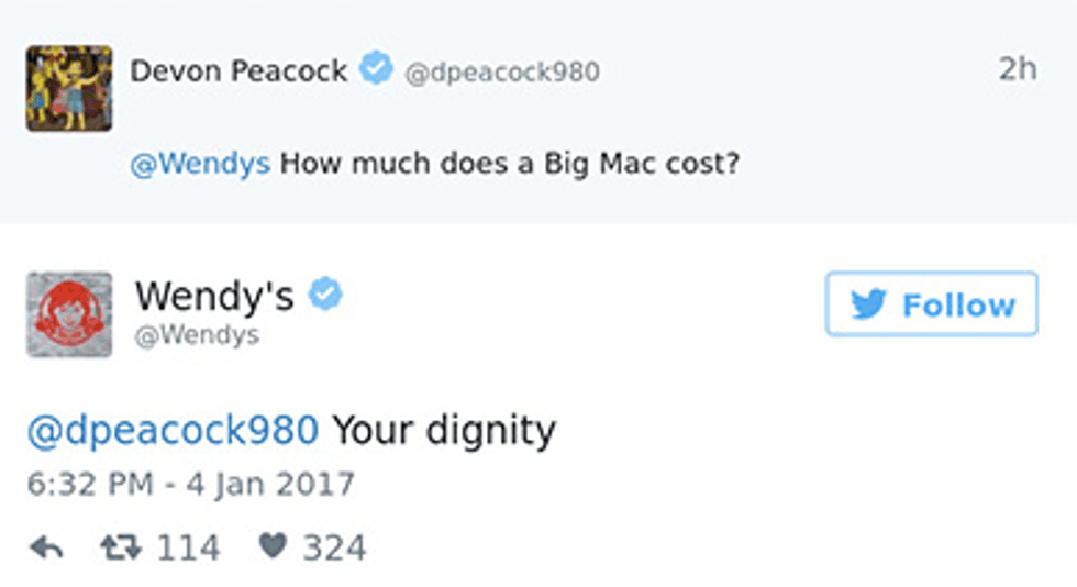 16 Times The Wendy's Twitter Account Had No Chill | The Odyssey Online