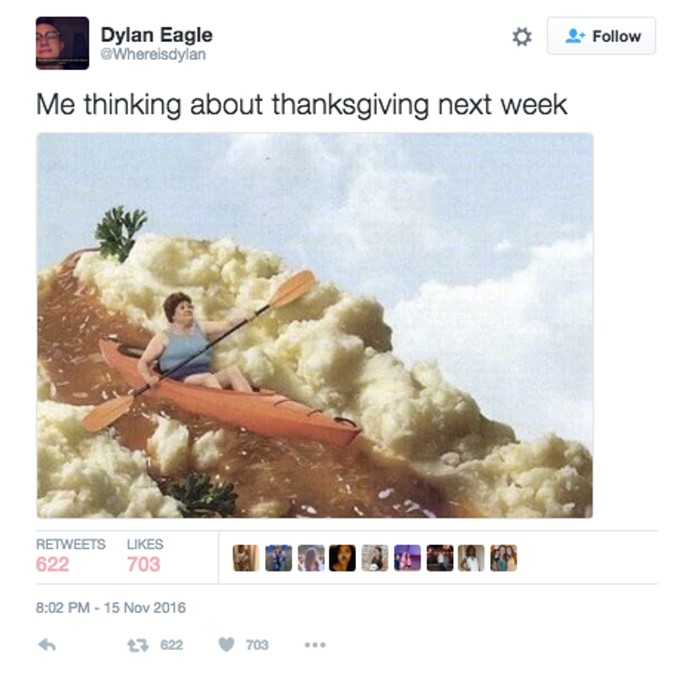 12 Thanksgiving Tweets To Get You Thorough The Week | The Odyssey Online