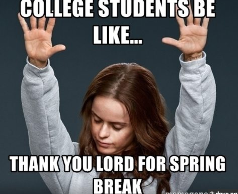 Spring Break Memes | The Odyssey Online