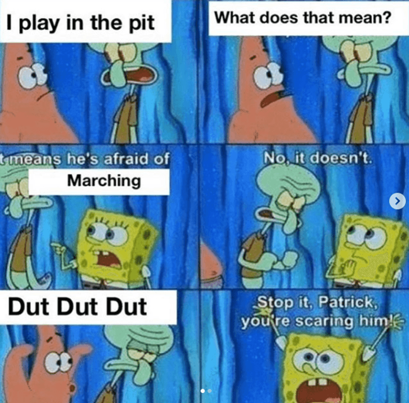 Marching Band Front Ensemble Memes Read The Night Before Pit Mas! For